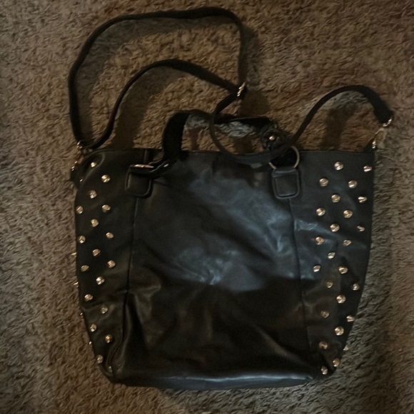 Bags | Black Studded Purse | Poshmark